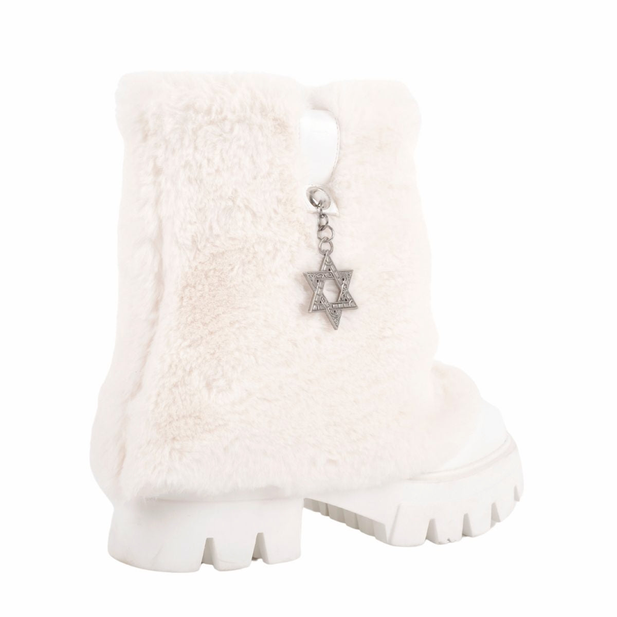 Platform Fur Fold Over Ankle Boots – Missheel