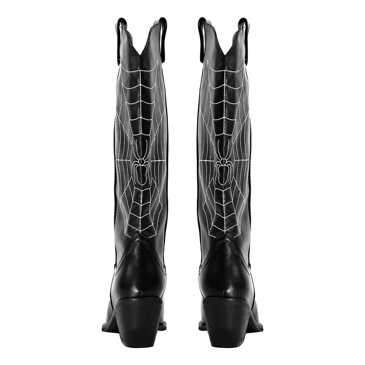 Embroidery Spider Webs Mid-Calf Boots – Missheel